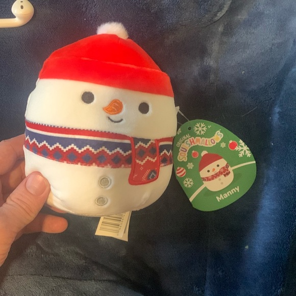 Squishmallows | Toys | Manny The Snowman Squishmallow Nwt | Poshmark